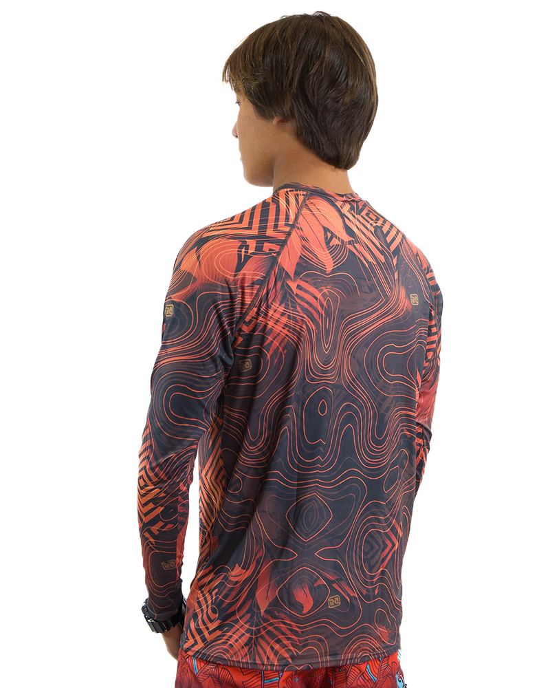 Camisa Hibrida Manga Longa UV Tropical Primitive - Cyclone